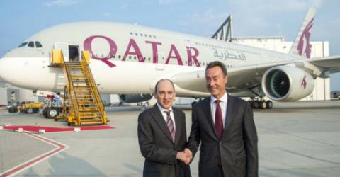 Qatar Airways riceve il primo Airbus A380